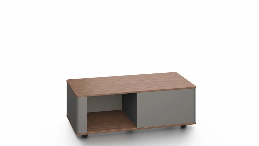 Monarch Coffee Table 120cmX60cmX45cm- Brown Walnut & Grey