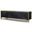 Black Magic Entertainment TV Unit 2.2m - Golden