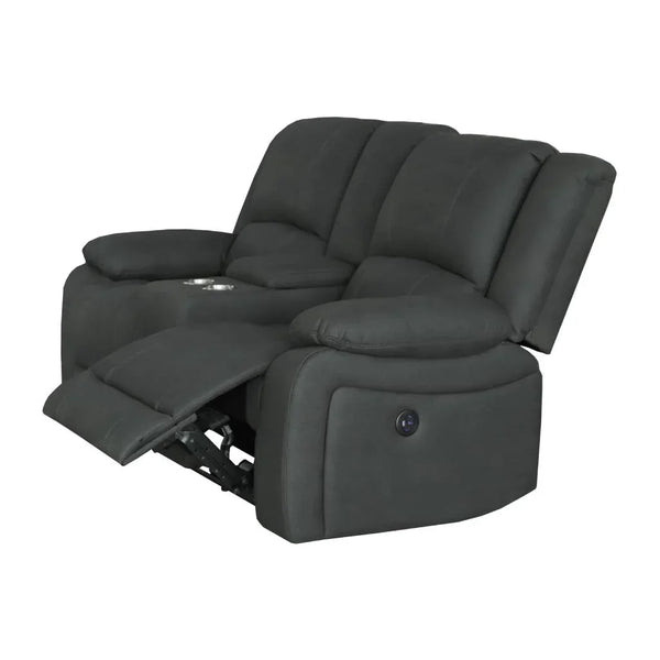 Captain 2 Seater With Console Sofa-JetW193 x D97 x H101 Cm